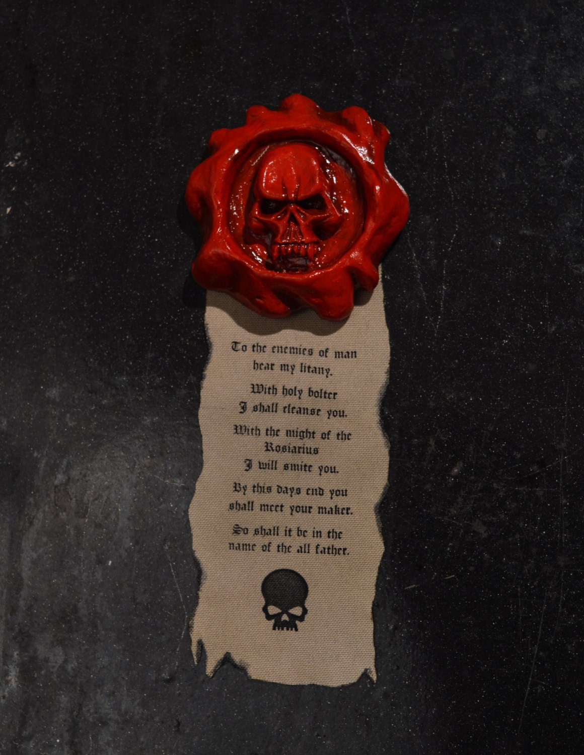 Purity seal WarHammer WarHammer 40k WH40k Skull Rosette