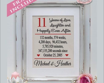 11 years together | Etsy