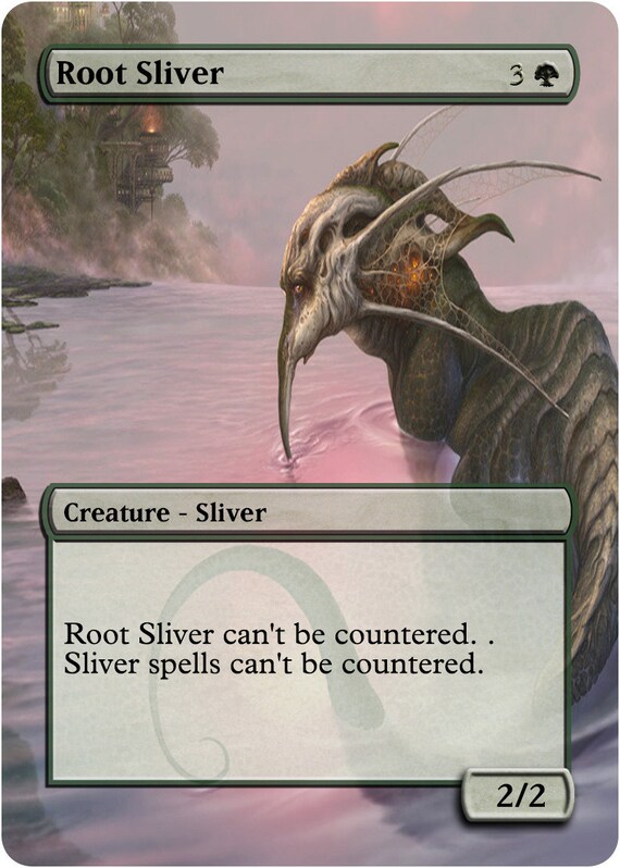 Root Sliver Custom Art Foil or Non Foil Card by CustomCardArtShop