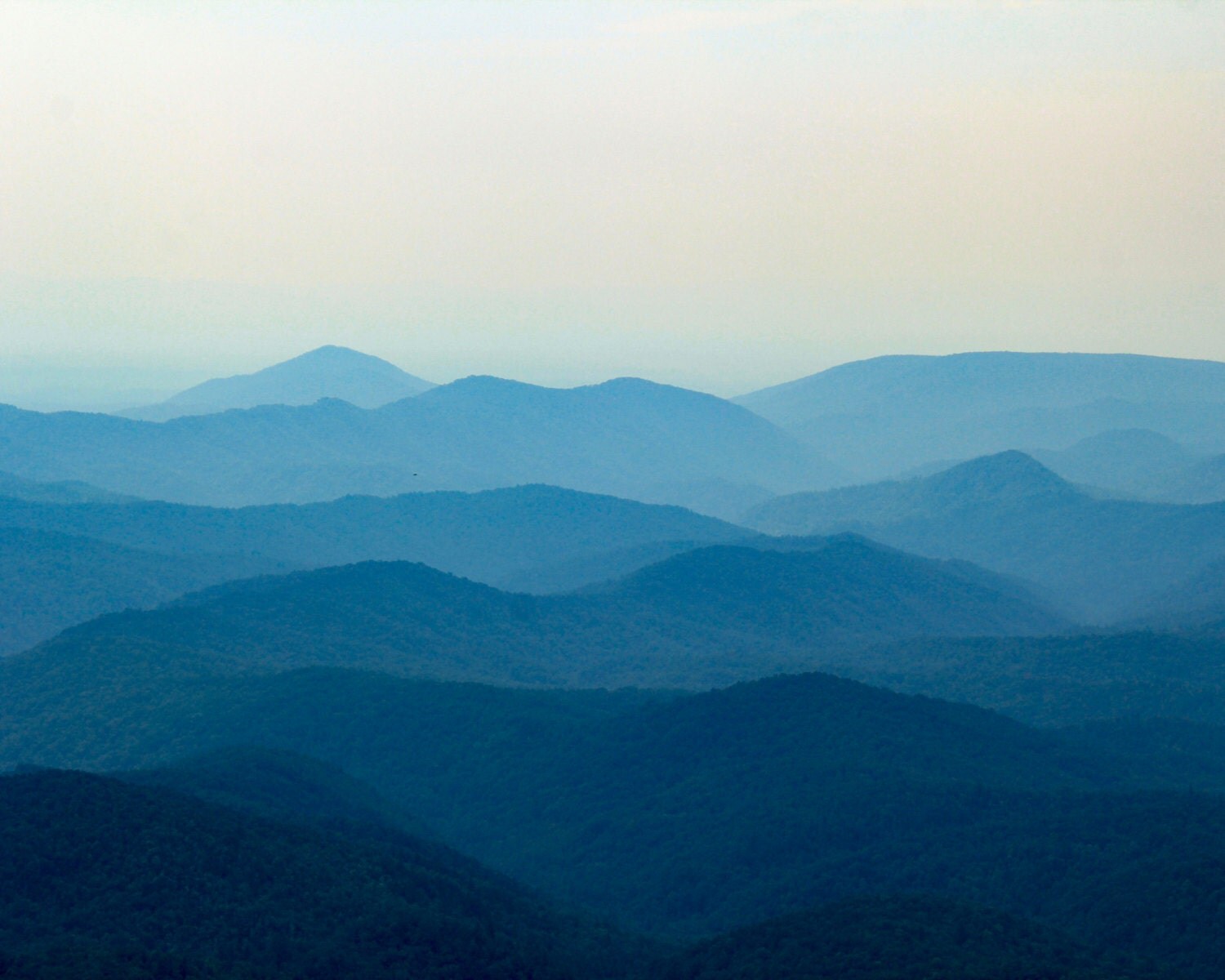 Blue Ridge Mountains Print Fine Art Photography Ridgeline