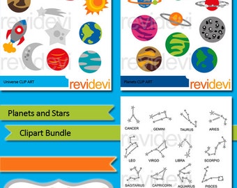 Outer space clipart | Etsy