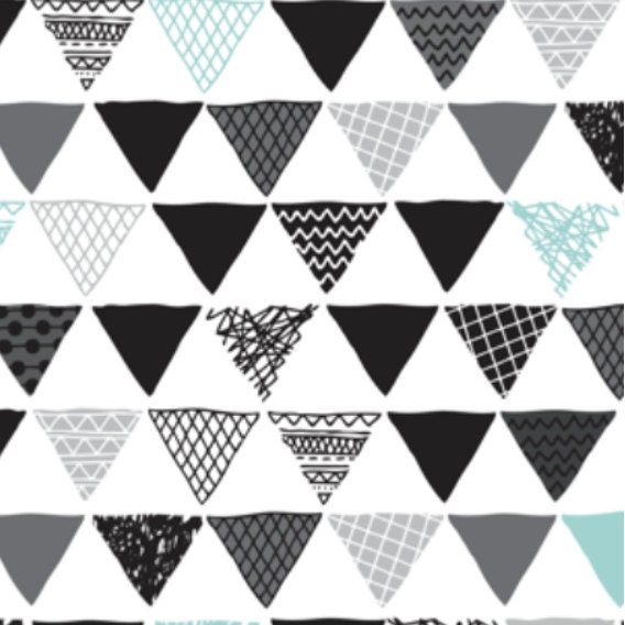 Triangle Fabric Geometric Tribal Aztec Triangle by Spoonflower