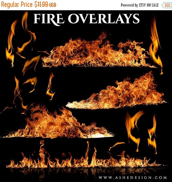 HALF PRICE SALE Designer Gems Fire Overlays 12 by ashedesign