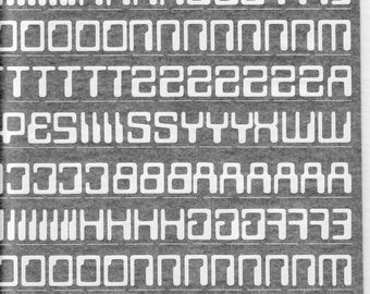 Rub on letters | Etsy