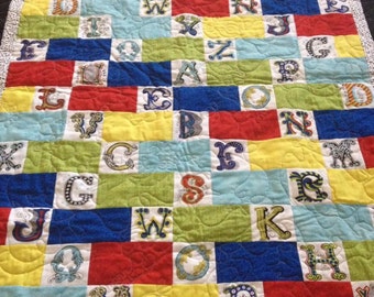 Alphabet quilt | Etsy