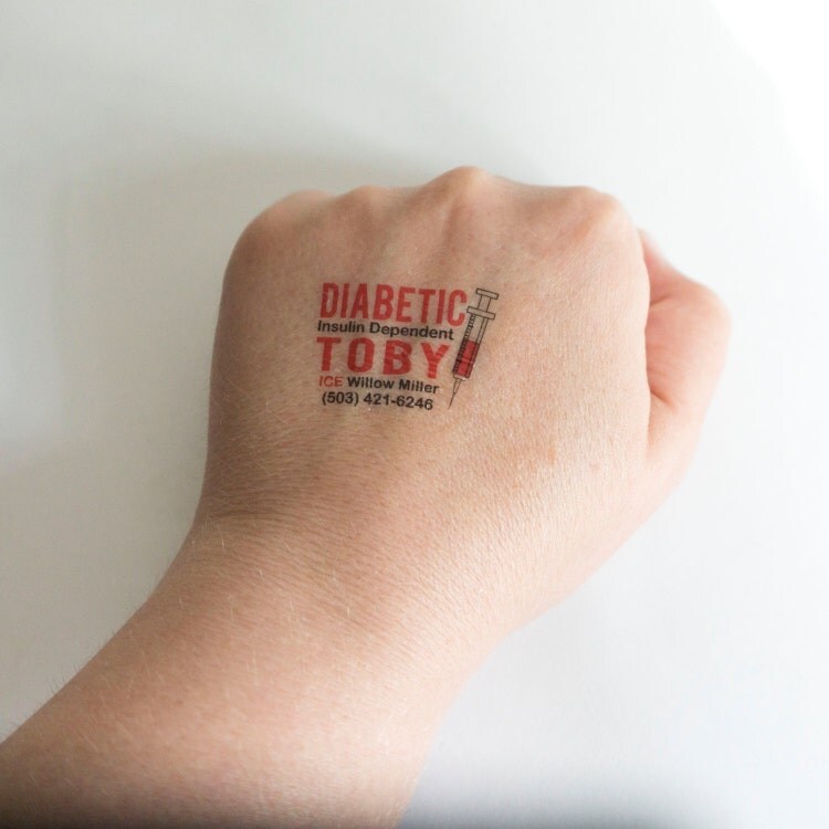 Medical Alert Tattoo Diabetic Tattoos ICE by KristenMcGillivray