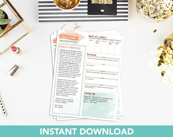 Items similar to Themed Classroom Newsletter Template, Editable ...
