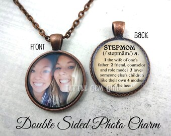 Father's Day Papa Key Chain 2 Sided Photo by LittleGemGirl