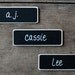 100 Chalkboard Name Tags Chalkboard Name Badges Reusable
