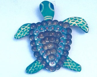 Turtle bottle cap | Etsy