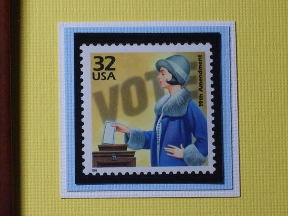 The 19th Amendment Framed Commemorative Stamp No. 3184e