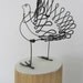 Wire chicken chicken ornament wire bird bird sculpture