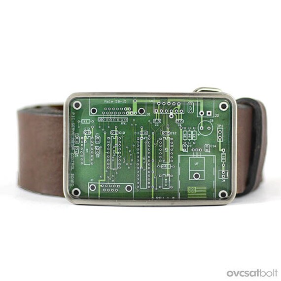 PCB Belt Buckle Circuit Board Belt Buckle Geekery / Geek