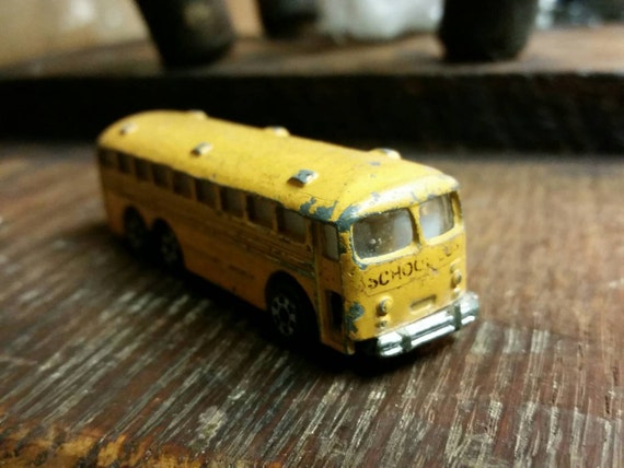 Crown school bus vintage diecast by Zylmex windracers