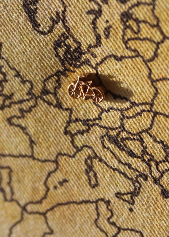 Bicycle Map Pin Map Marker Push Pin handmade bike map tack