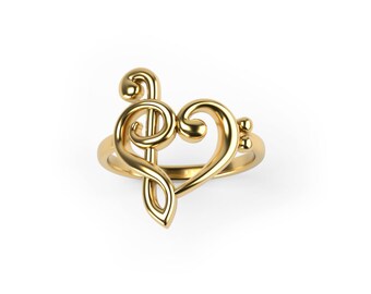 Unique music note heart related items | Etsy