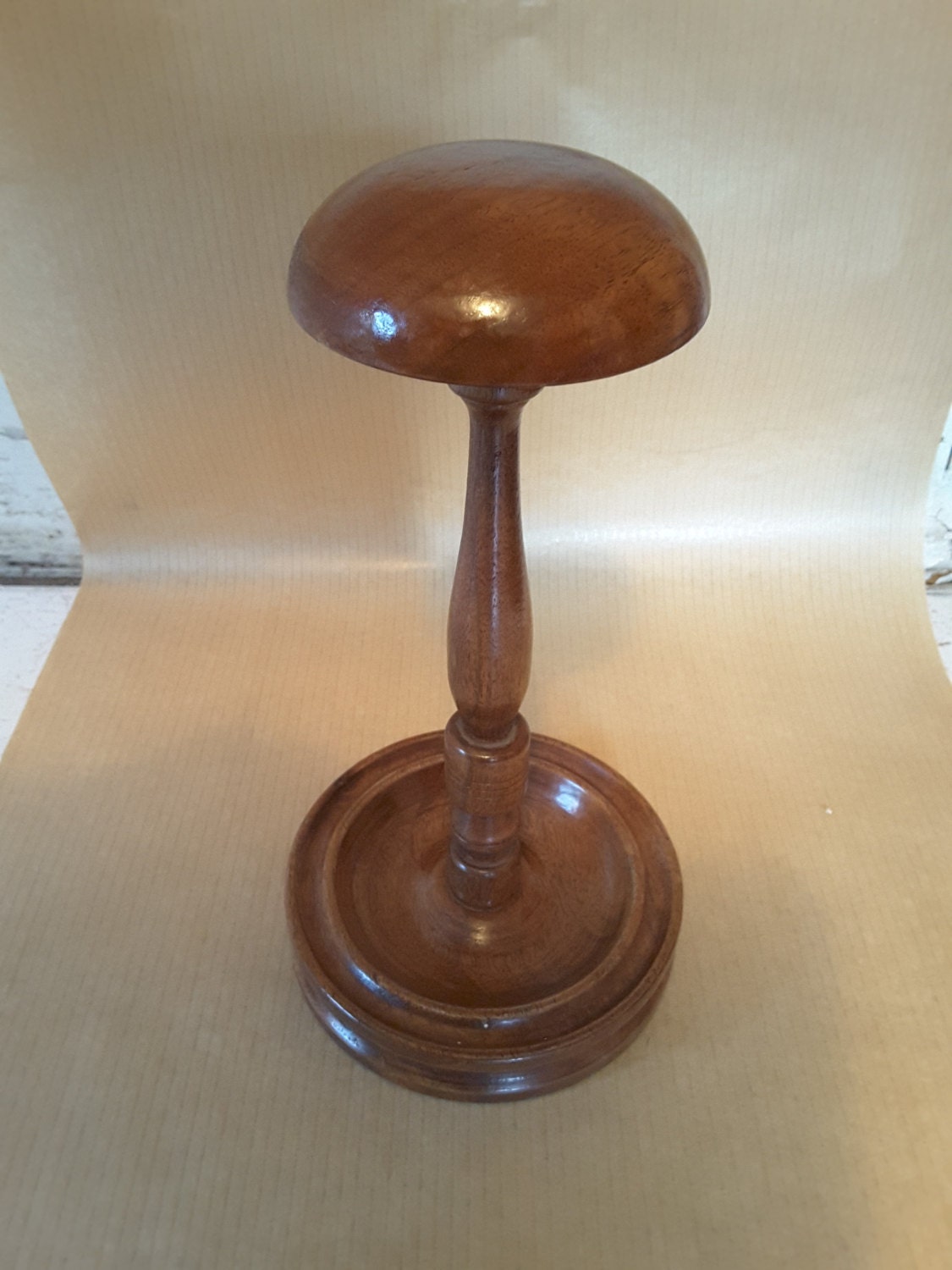 vintage wooden hat stand/ ladies hat stand / mens hat stand/