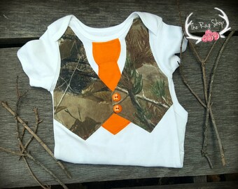 Orange camo shirt | Etsy