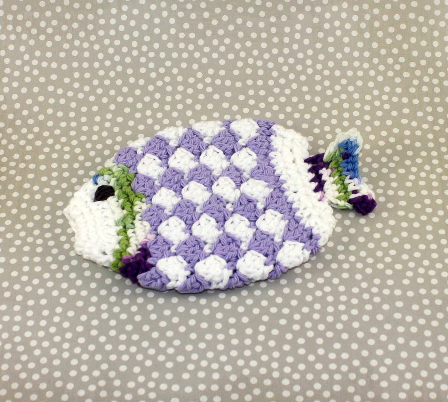 Fish Washcloth Crochet Cotton Fish Facecloth Crocheted