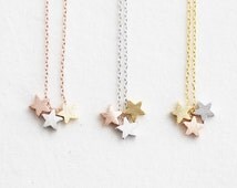 Unique tiny star necklace related items | Etsy