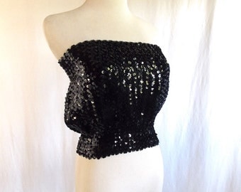Sequin tube top | Etsy