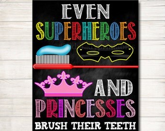 Superhero bathroom | Etsy