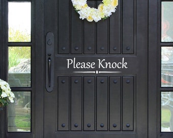 Please knock sign | Etsy