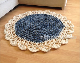 Crochet doily rug | Etsy