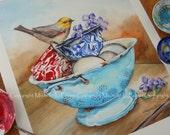 Original Watercolors Fine Art Prints & by MichellePalmerArt