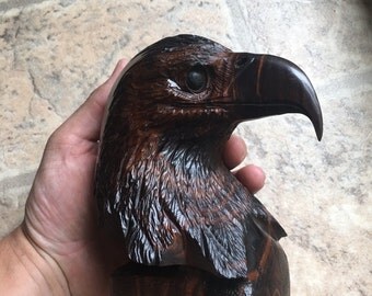 Eagle wood carving | Etsy