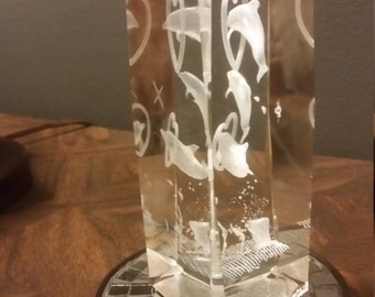 Unique laser etched crystal related items | Etsy