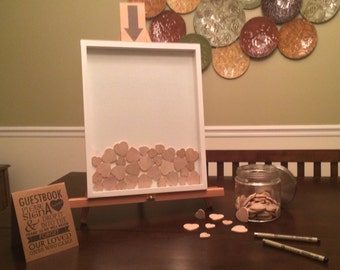 Shadow box guestbook | Etsy