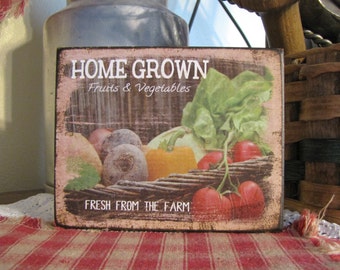 Vegetable fruit sign | Etsy