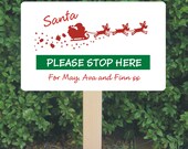Santa stop here | Etsy