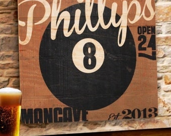 Billiard signs | Etsy