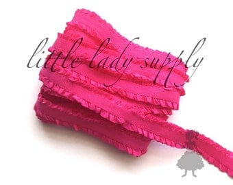 Double ruffle ribbon | Etsy