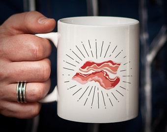 Items similar to Leather Bacon Bookmark, Meaty Manly Gift, Bibliophile ...