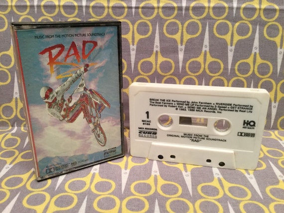 Rad Original Soundtrack Cassette Tape Music from the Motion