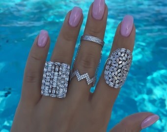 Items similar to SALE Circle Shield Armor Ring on Etsy