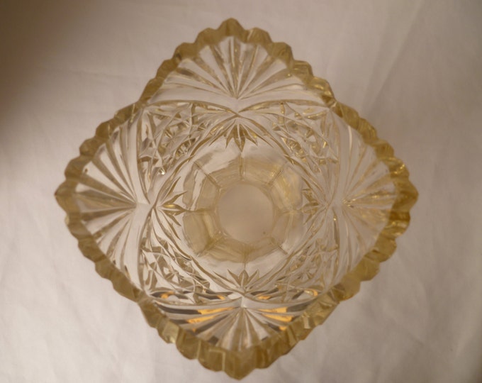 Yellow glass vase | Etsy