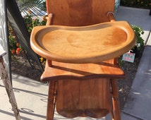 Popular items for wooden high chair on Etsy