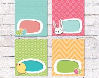 Floral Place Card or Food Tent Cards. 4 Colors of Floral by ElvaM