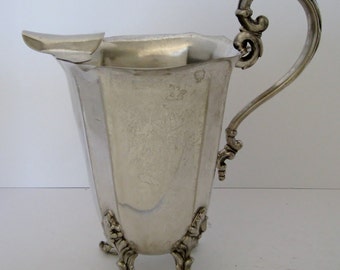 Silver plate pitcher | Etsy