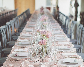 Blush tablecloth | Etsy