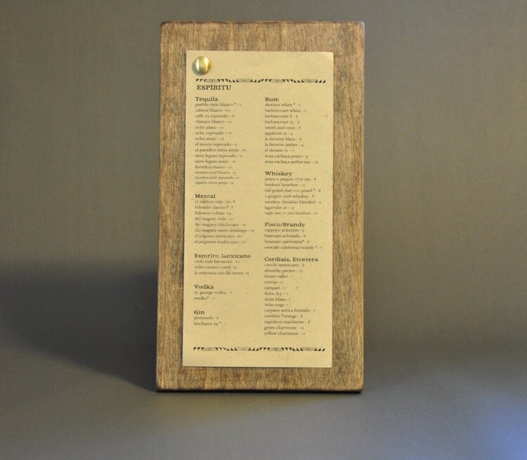 Wooden Menu Board by TabellaStore on Etsy