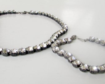 Rhinestone necklace | Etsy