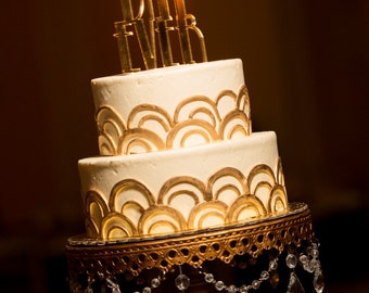 Art deco cake topper | Etsy