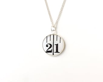 21st necklace | Etsy