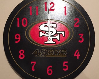 49ers wall clock | Etsy