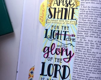 Bible Journaling Bible Verse Art Bible Verse Print by SewBitandCo